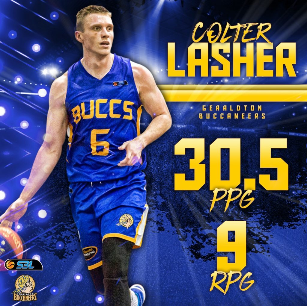 MSBL Player of the Week – Colter Lasher (Geraldton Buccs) – SBL